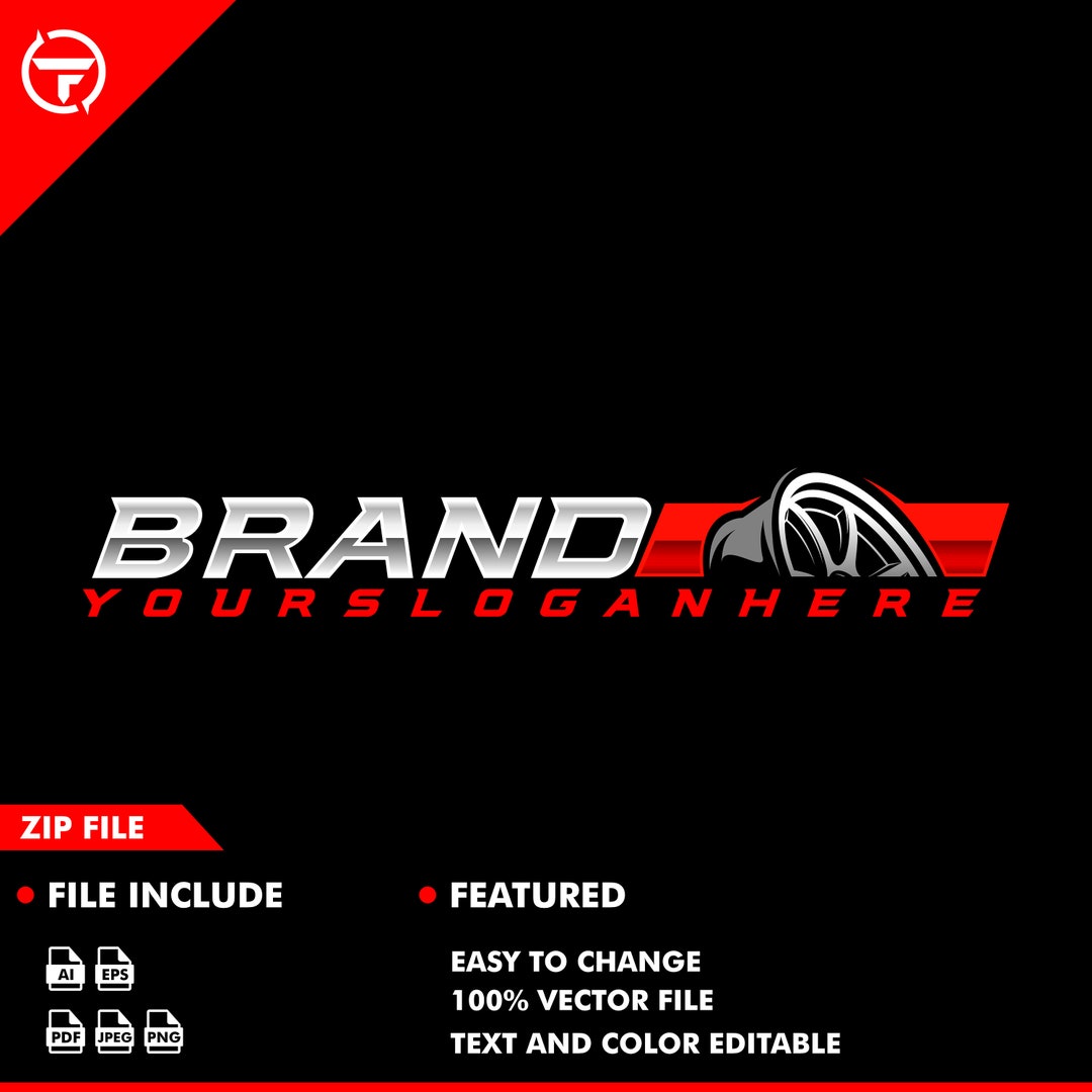 Wheels Shop Logo - Wheels - Tire - Car Logo - Vector - Illustration ...