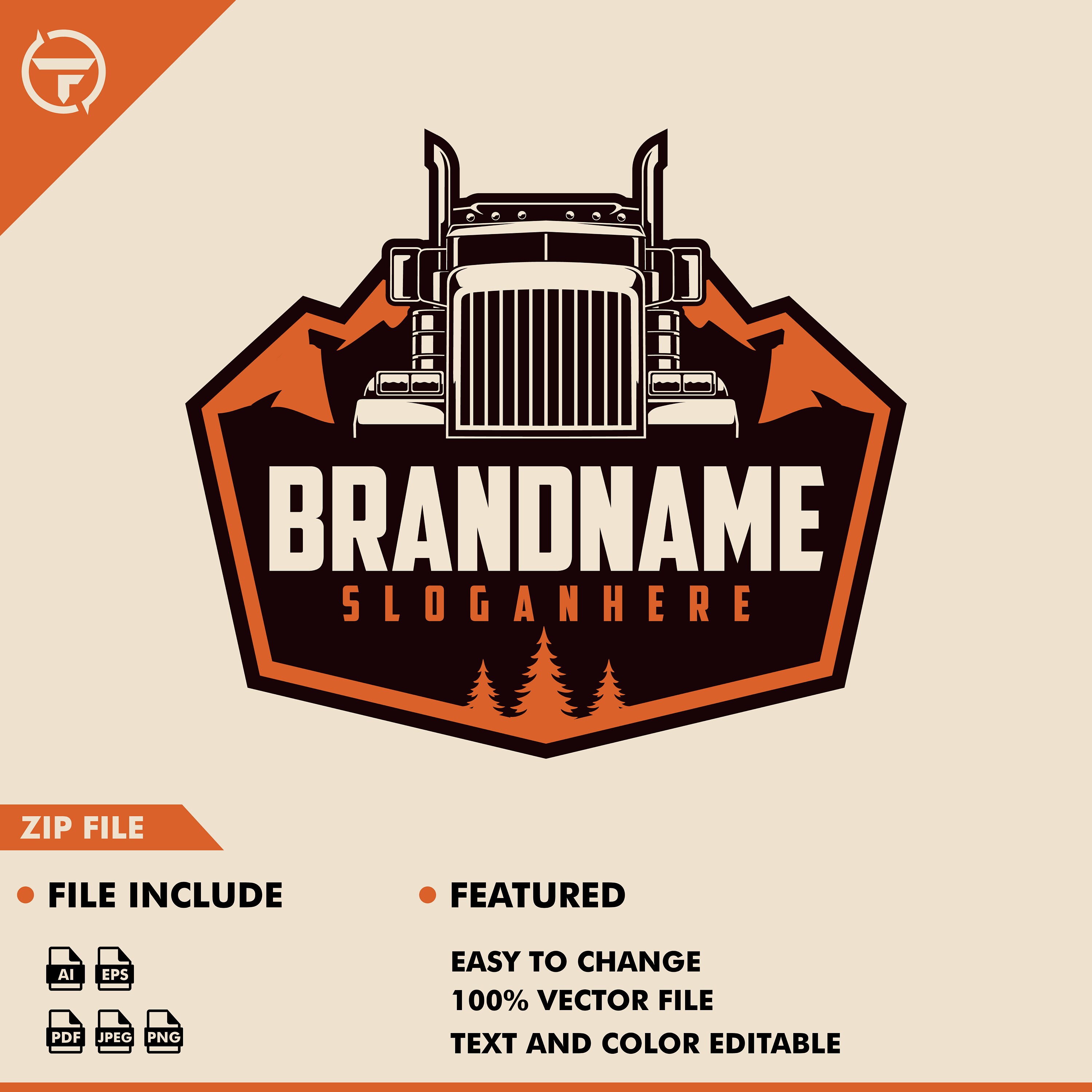 Truck Logo Truck Vector Illustration Trucking Logo - Etsy