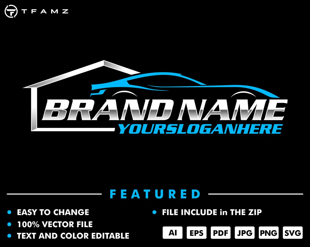 Car Logo - Car Home Logo - Service Logo - Car Wash Logo - Automotive ...