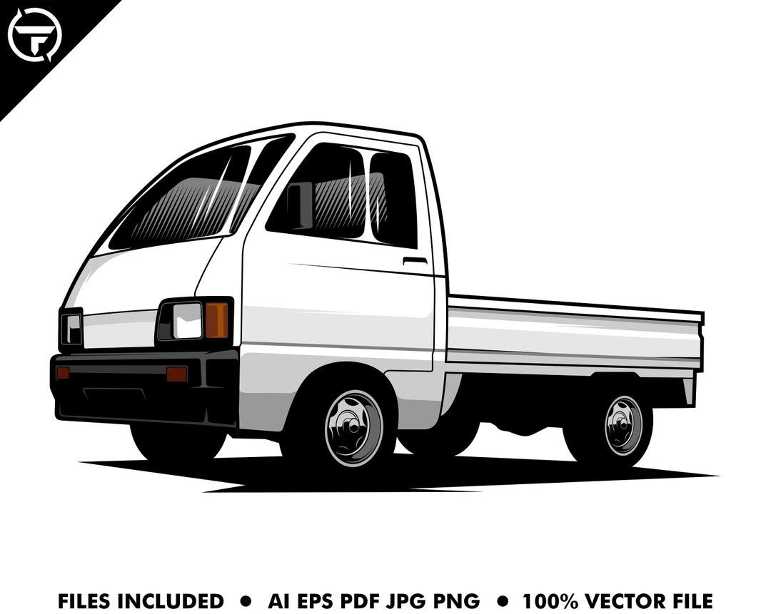 Pickup Vector - Car Vector - Pickup - Truck - Automotive Logo ...