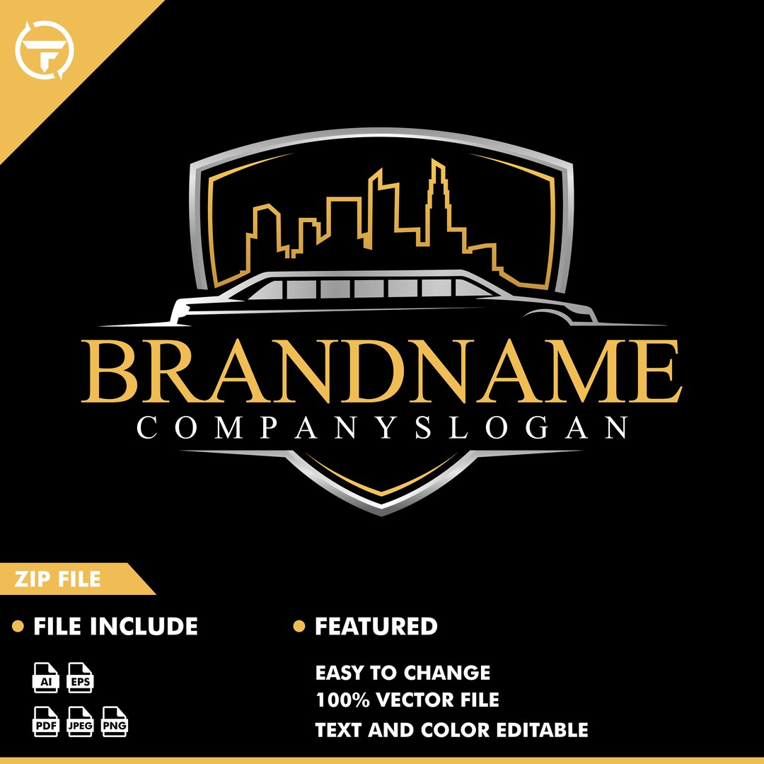 Custom Limousine Logo Design – Automotive Vector (digital Download) - Etsy