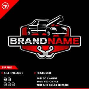 Towing Logo - Tow - Car Logo - Vrctor - Illustration - Truck ...