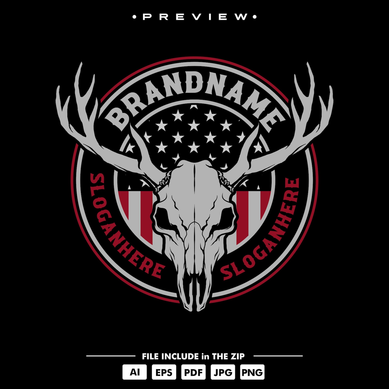 Deer Logo Template : Vector Files (digital Download) - Etsy UK