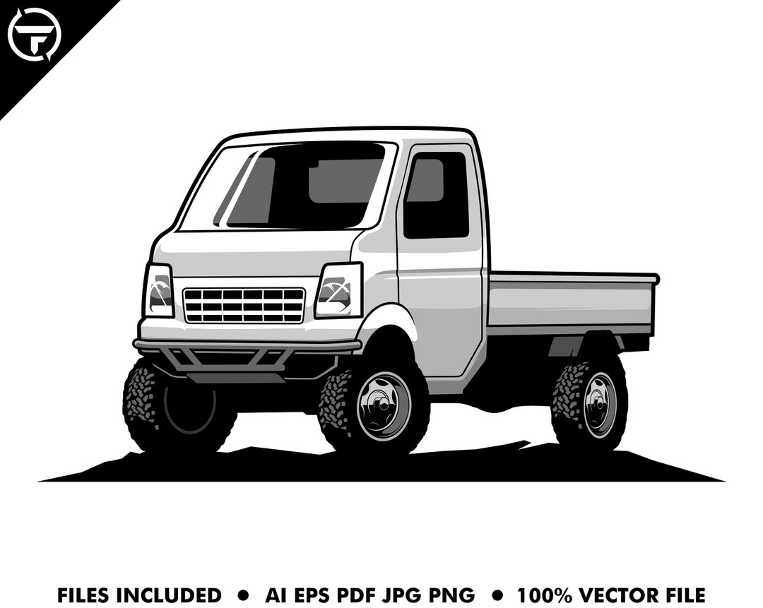 Pickup Vector - Car Vector - Automotive - Illustration - Truck Vector ...