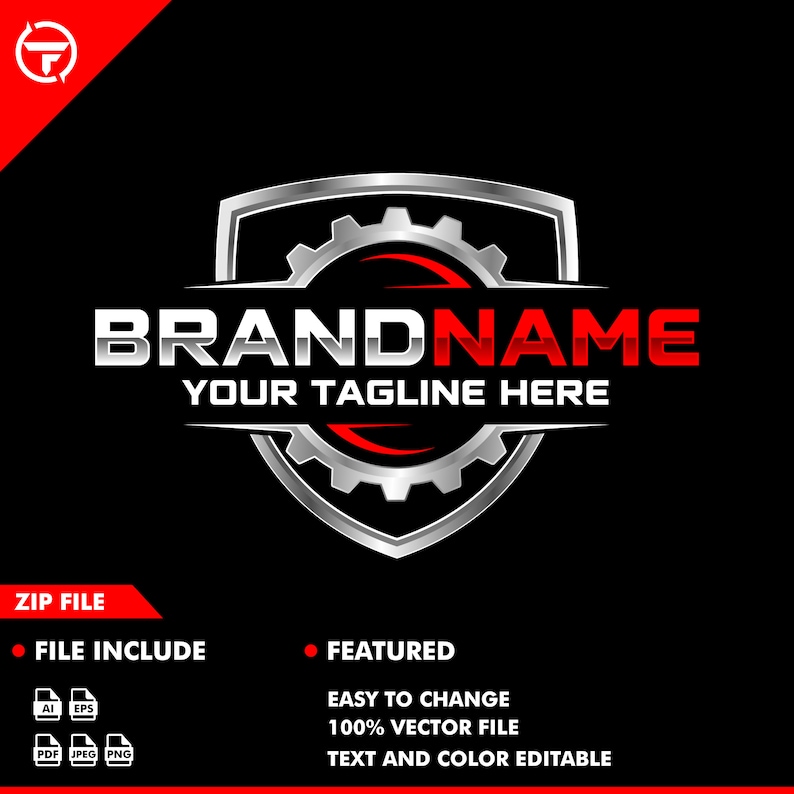 Gear Logo Auto Gear Car Service Logo Automotive - Etsy