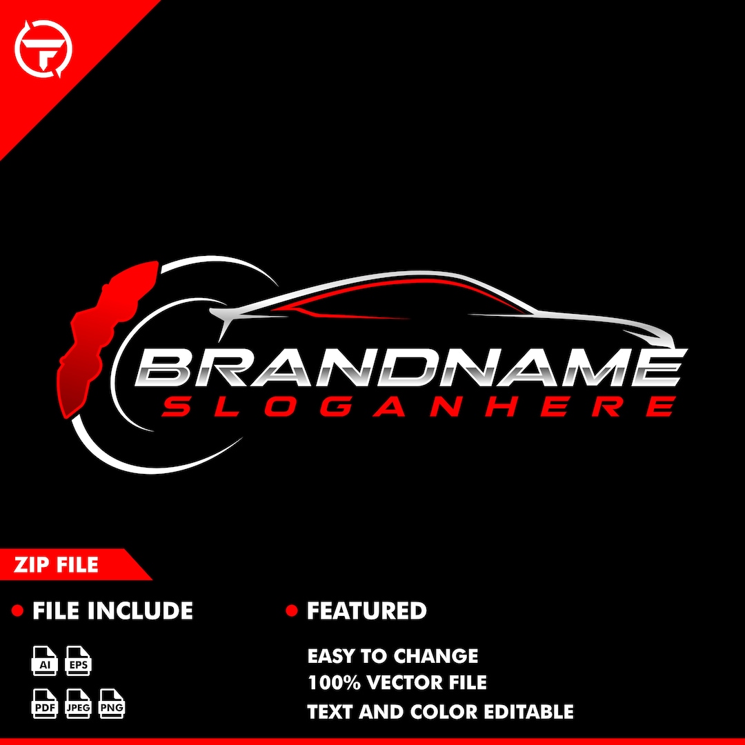 Car Logo - Disc Brake - Car - Service - Vector - Iilustration ...