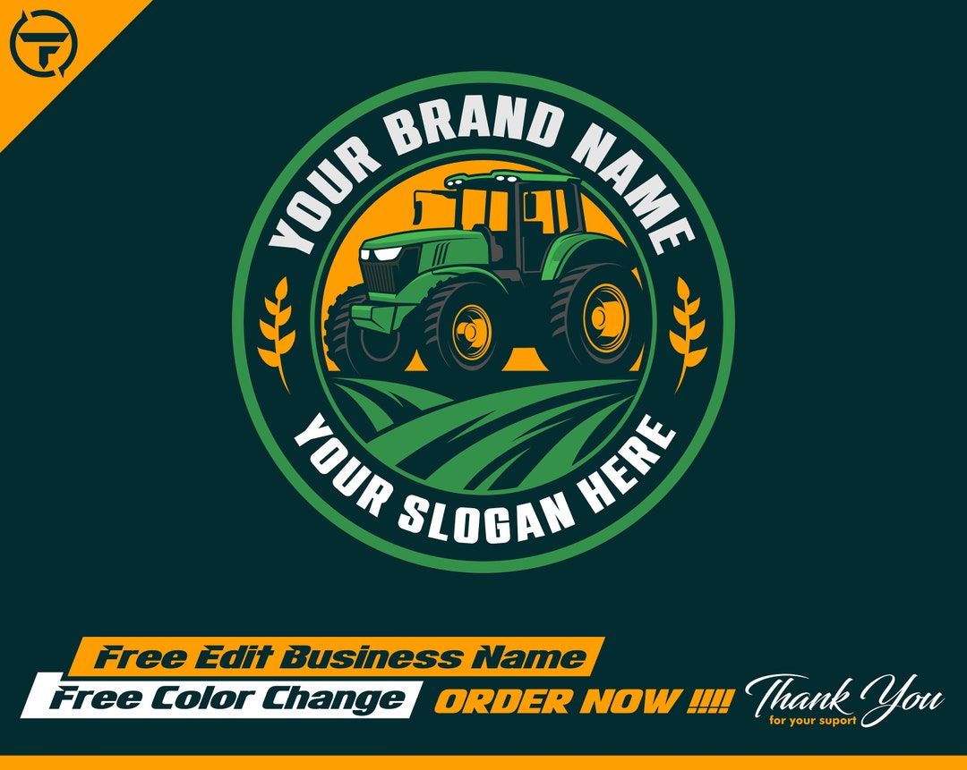 Tractor Farm Logo - Farm Logo - Tractor Logo - Farming - Illustration ...