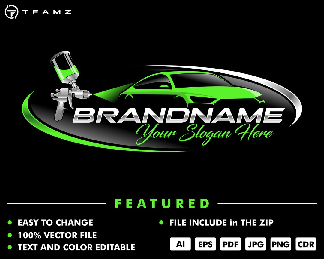 Auto Paint Logo Deaign - Car Logo - Custom Logo - Service Logo - Cat ...