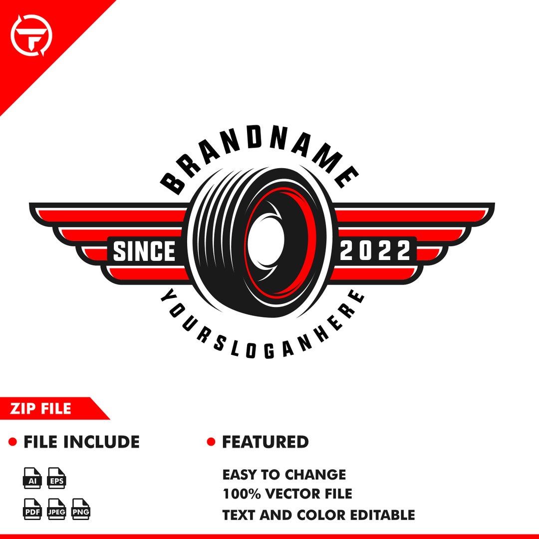 Tire Logo - Tires - Vintage - Classic Logo - Logo - Autmotive - Etsy