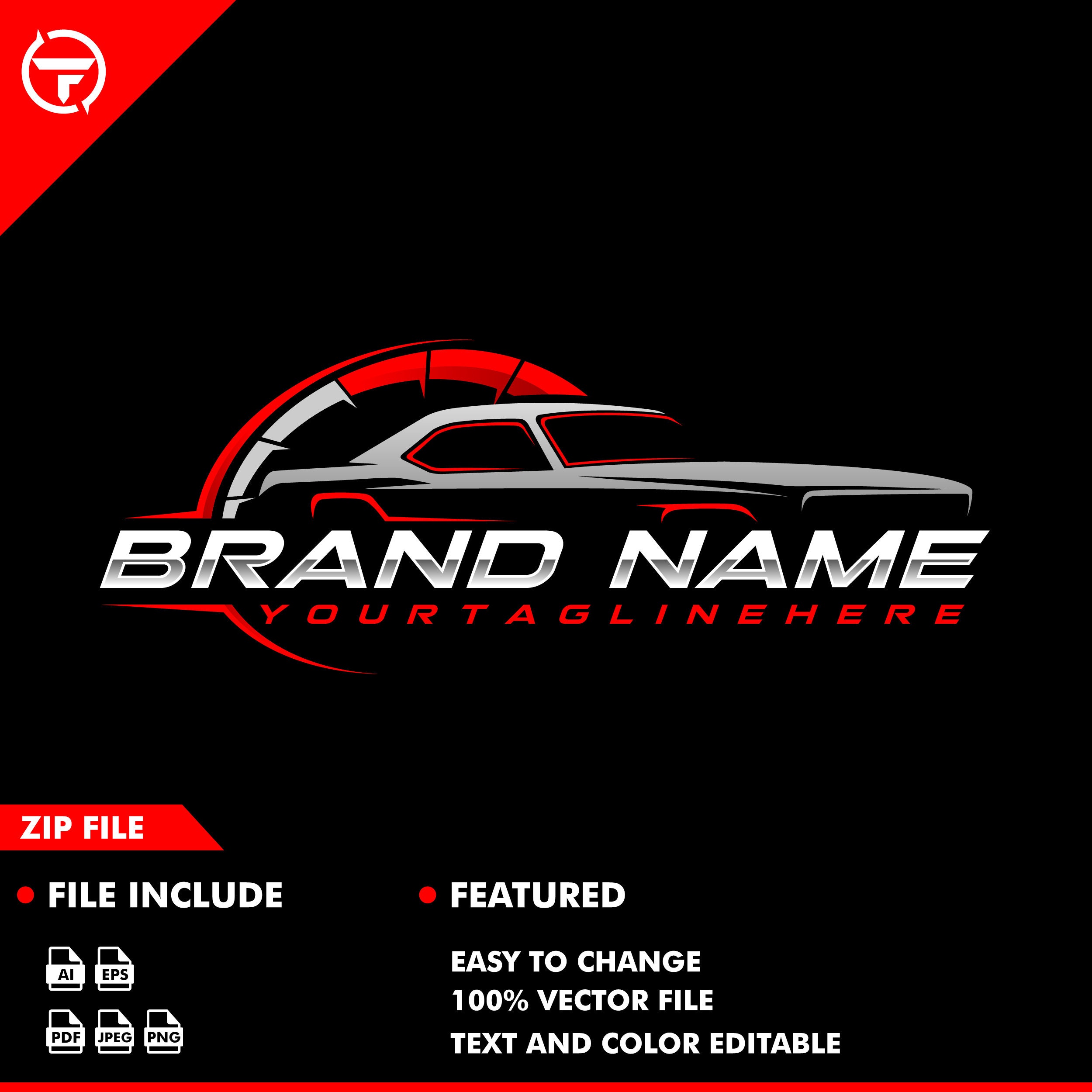 Classic Car Logo - Classic Race - Logo - Automotive - Etsy