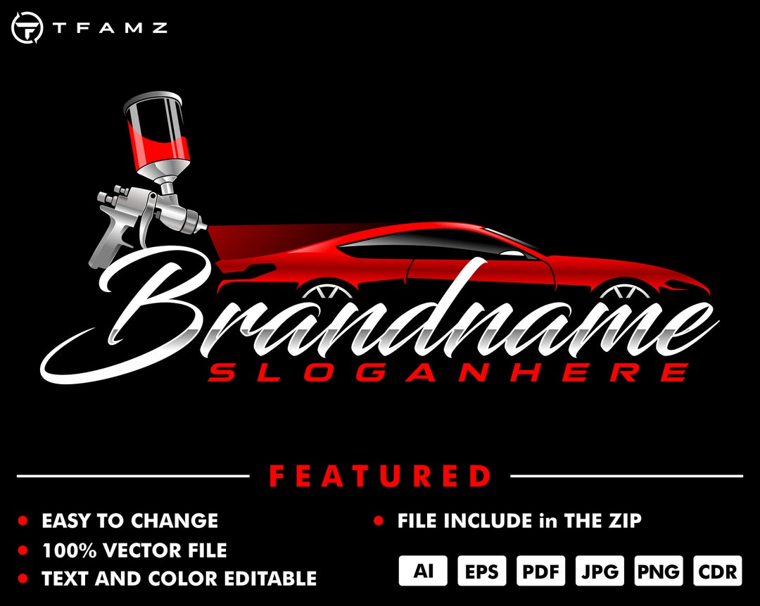 Auto Paint Logo Deaign - Car Logo - Custom Logo - Service Logo - Cat ...