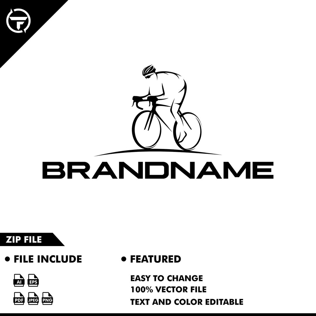 Roadbike Logo - Bicycle Logo - Bike Logo - Speed Logo - Etsy