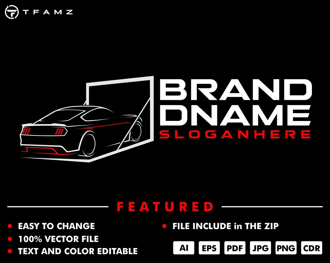 Car Logo Template - Trailer Logo - Cargo Logo - Automotive Logo ...