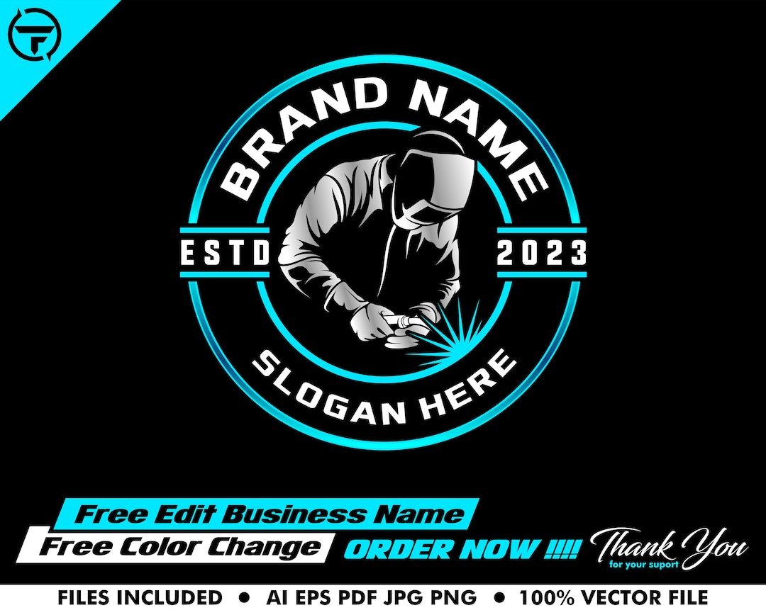 Welding Logo - Welder - Contruction - Metal - Industrial - Equipment ...