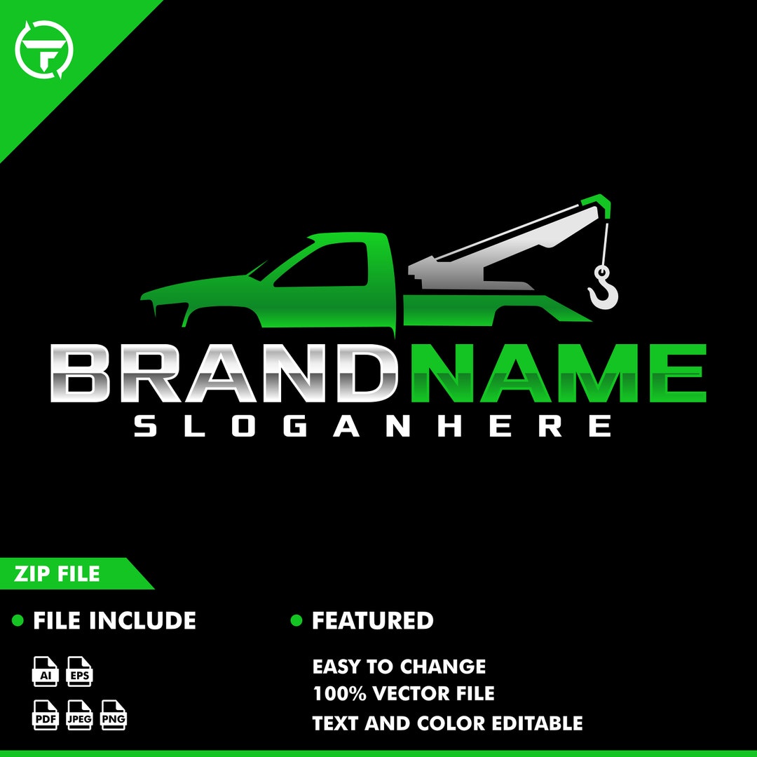 Towing Logo - Tow - Car Logo - Vrctor - Illustration - Truck ...