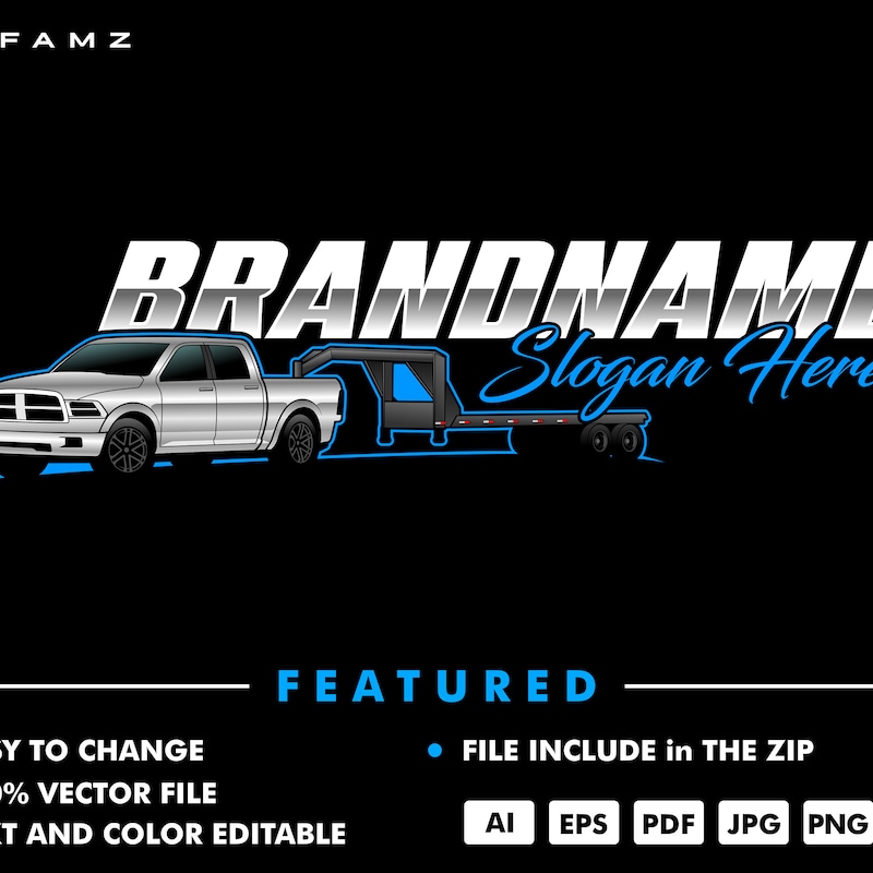 Hotshot Trucking Logo - Etsy