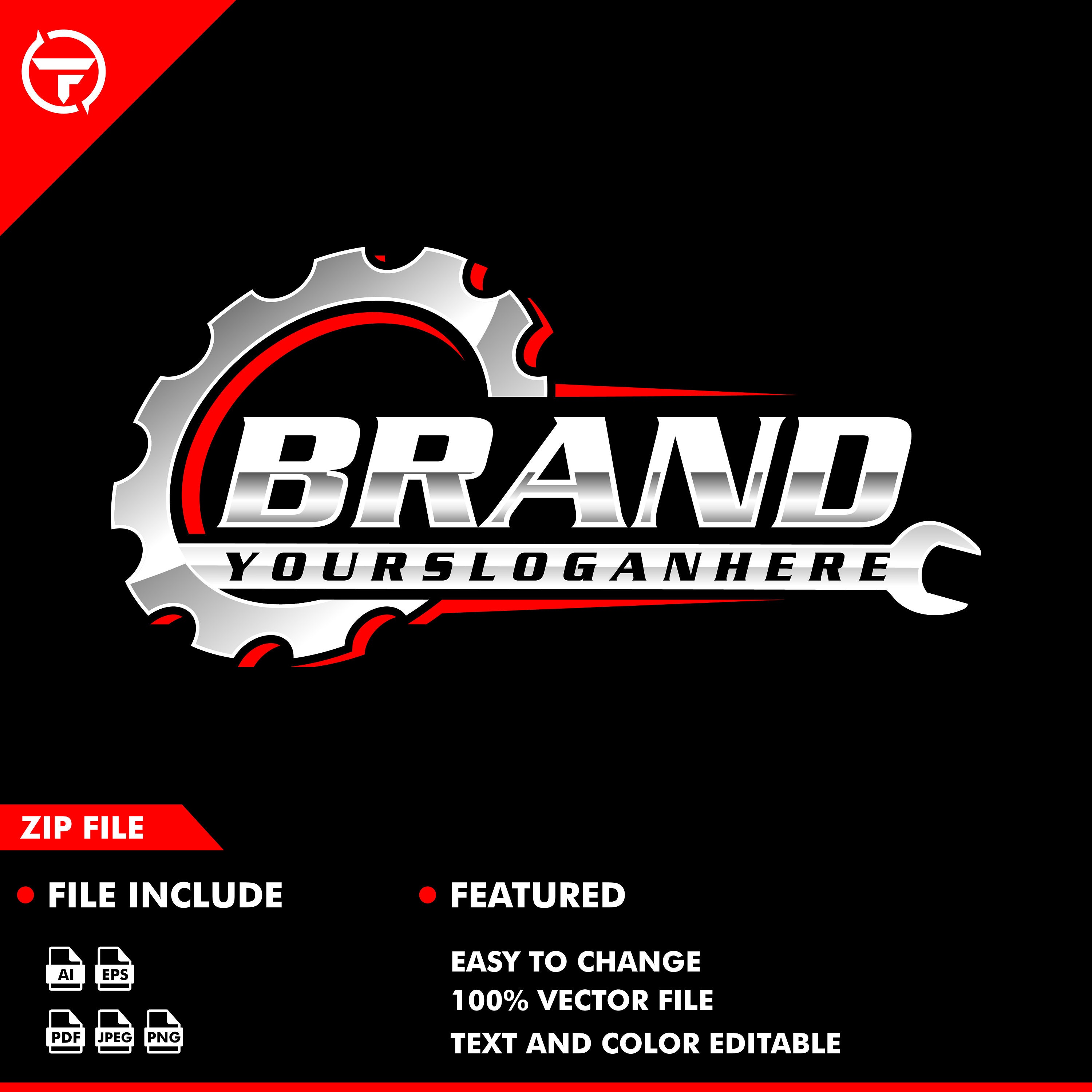 Auto Gear Logo - Auto Service - Car Service - Car Logo - Automotive - Etsy