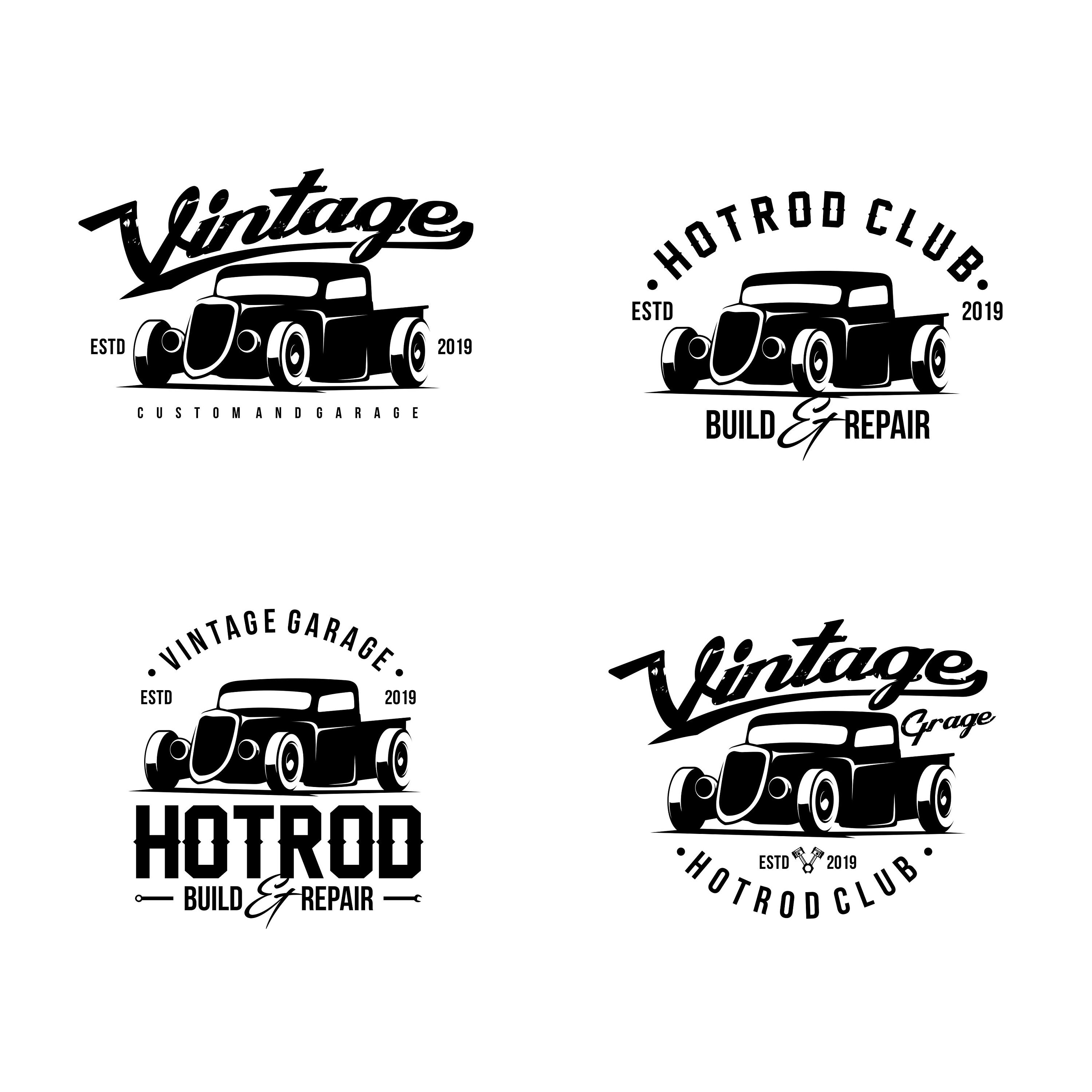 Vintage Hot Rod Logos