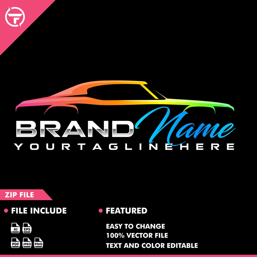 Auto Paint Logo - Car Logo - Car Vector - Auto Service - Automotive - Etsy