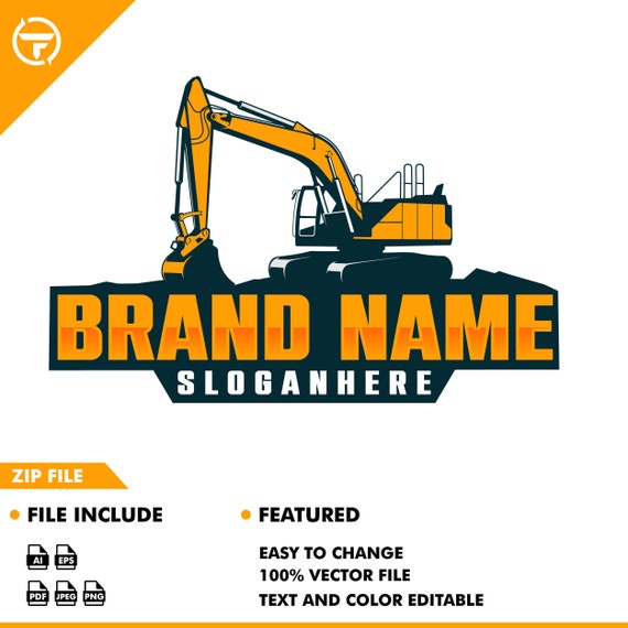 Bagger Logo Schablone Ausstattung Logo Bagger Design - Etsy Schweiz