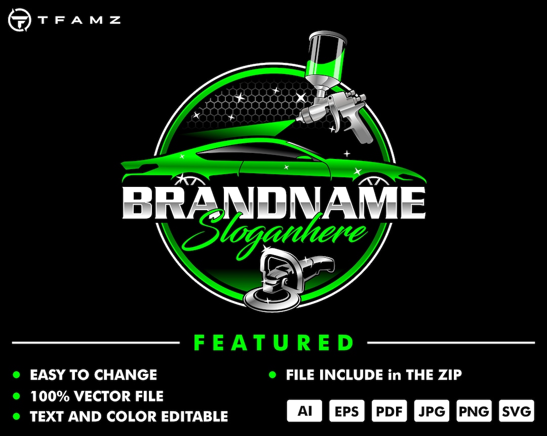 Car Logo - Auto Paint Logo - Paint Logo - Workshop Logo - Auto ...