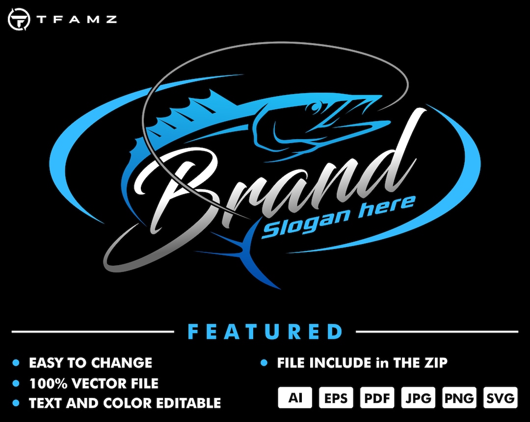 Fishing Logo - Fishing Logo Template - Fishing Club Logo - Illustration ...