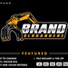 Excavator Logging Logo - Logging Logo - Logging - Excavator Logo ...