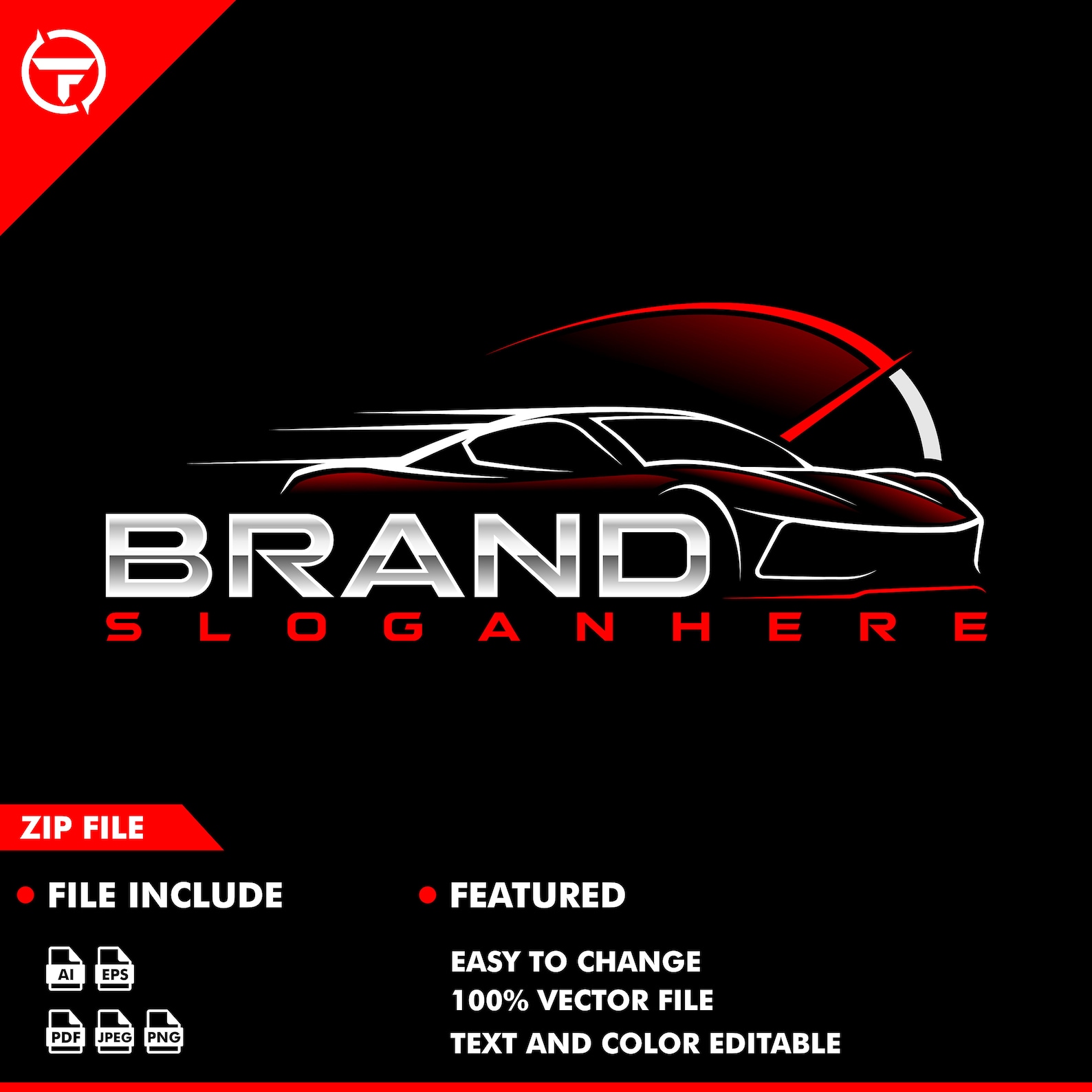 Car Logo Sport Car Auto Speed Racing Vector Illustration Automotive - Etsy