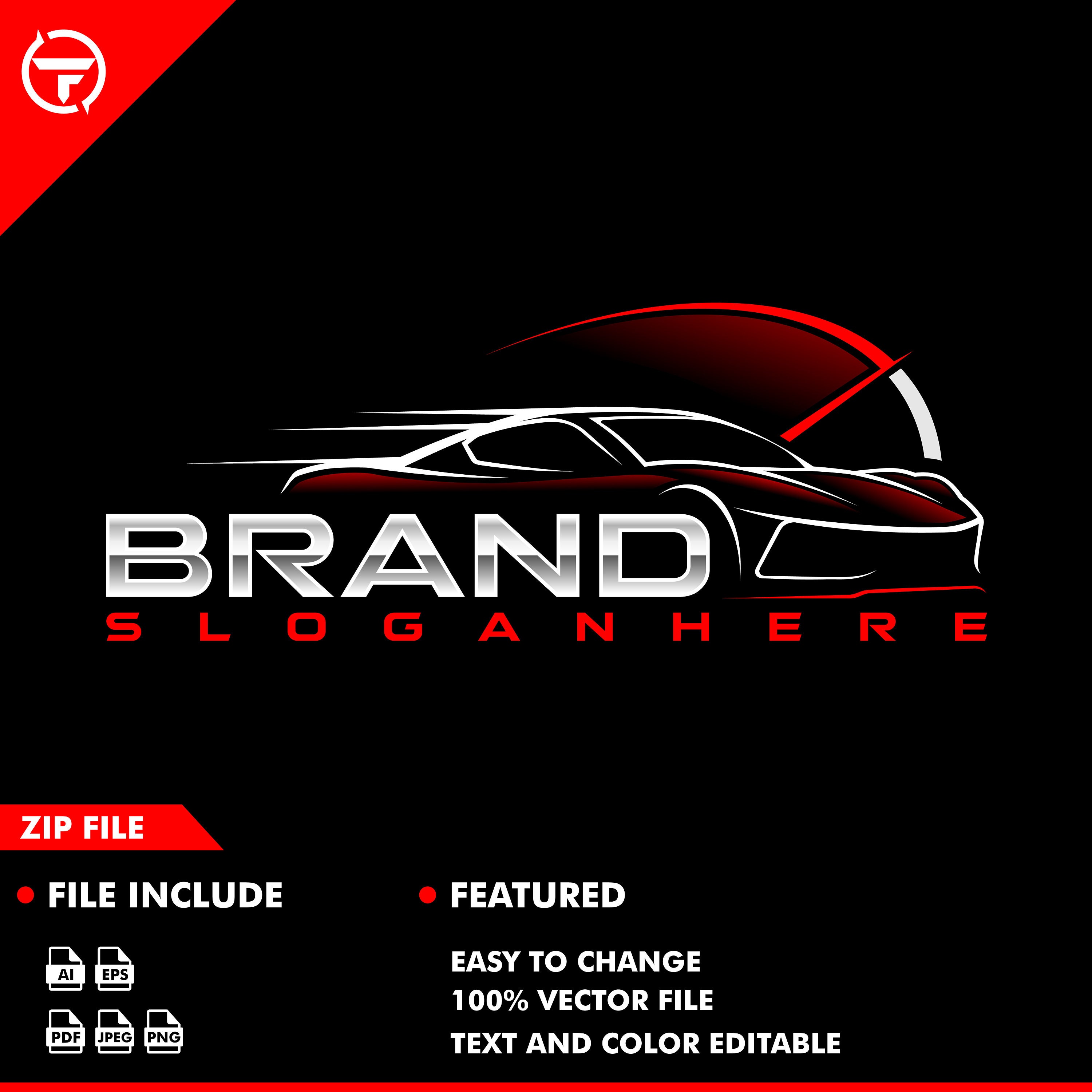 Car Logo - Sport Car - Auto Speed - Racing - Vector - Illustration ...