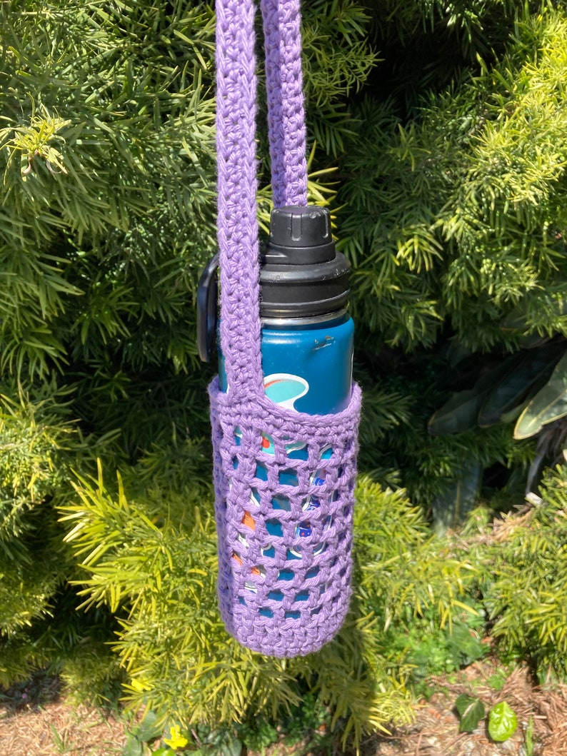 SALE!! Crochet Handmade Water Bottle Holder, With Strap, Washing ...