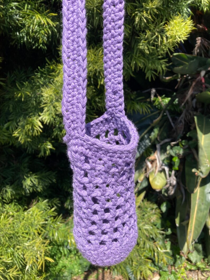 SALE!! Crochet Handmade Water Bottle Holder, With Strap, Washing ...