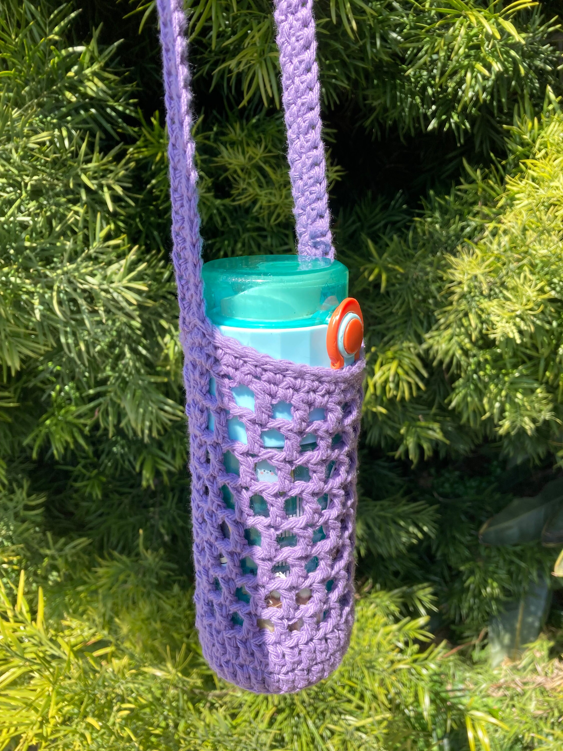 SALE!! Crochet Handmade Water Bottle Holder, With Strap, Washing ...