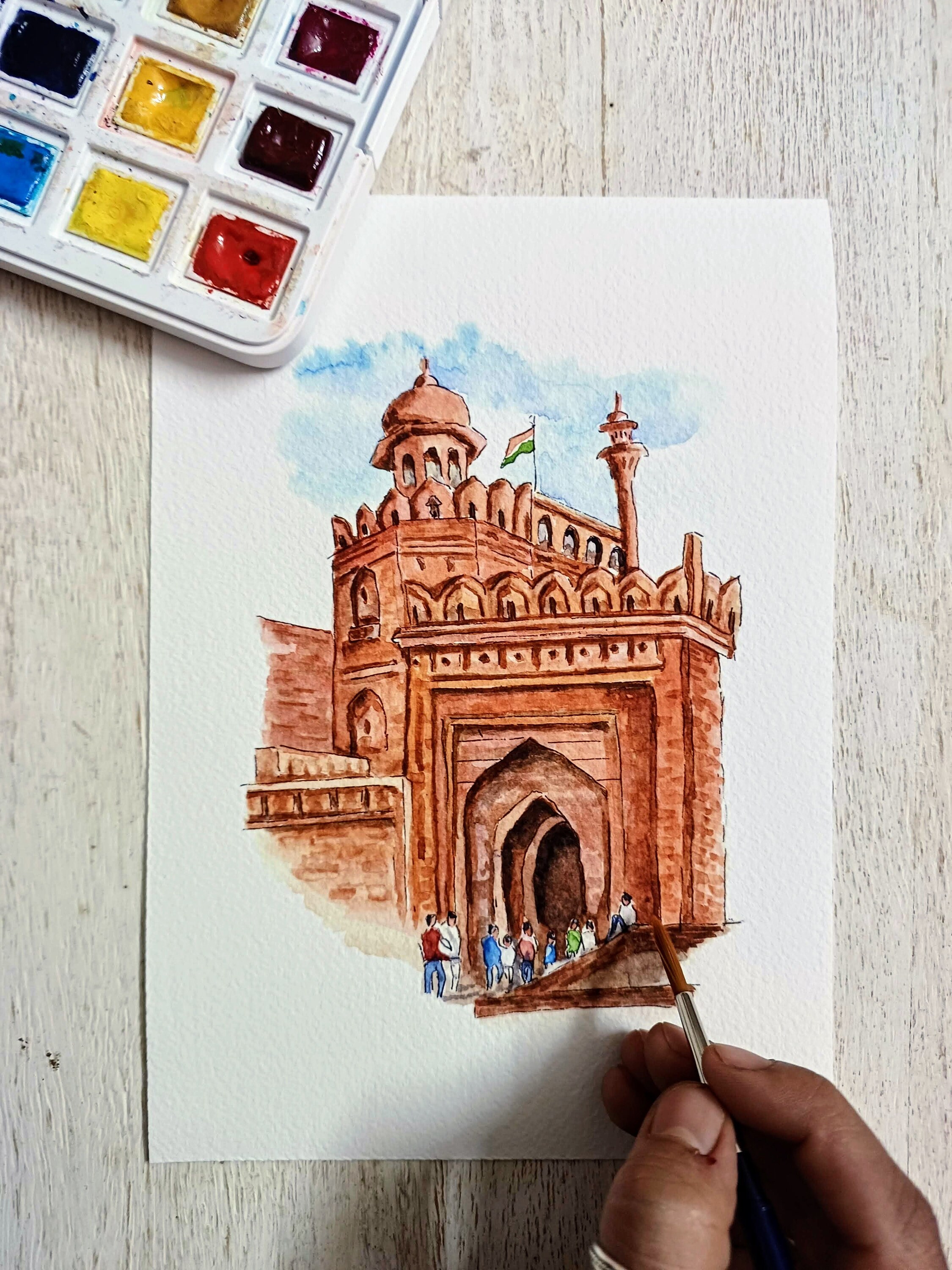 Red Fort Painting