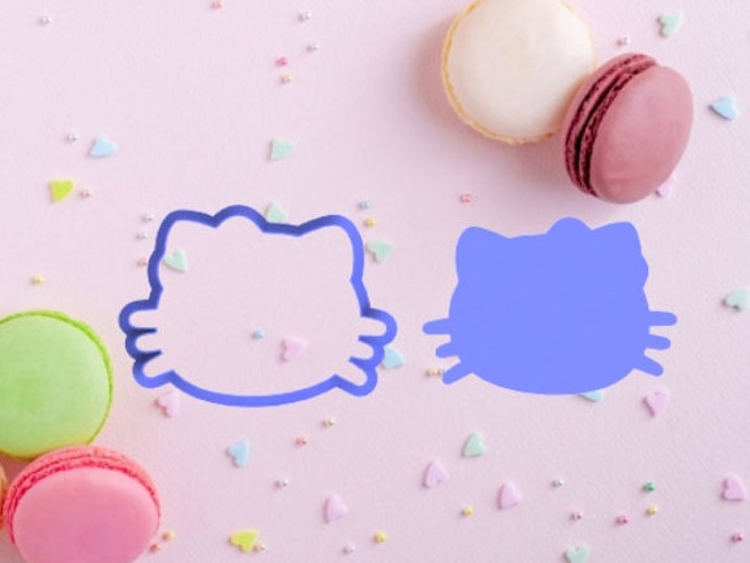 Kawaii Hello Kitty Inspired Face Shape Cookie Cutter clay - Etsy Australia