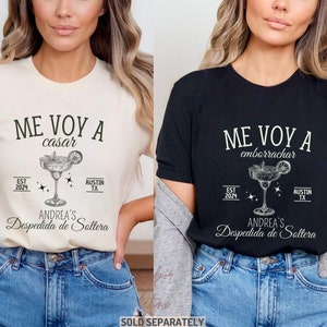 Bachelorette Party Spanish Shirt| Despedida De Soltera Tee| Getting ...