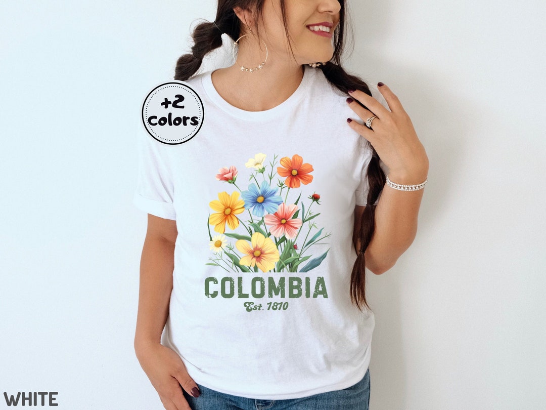 Colombia Shirt| Colombian Tee| Colombiana AF| Orgullo Colombiano Ropa ...