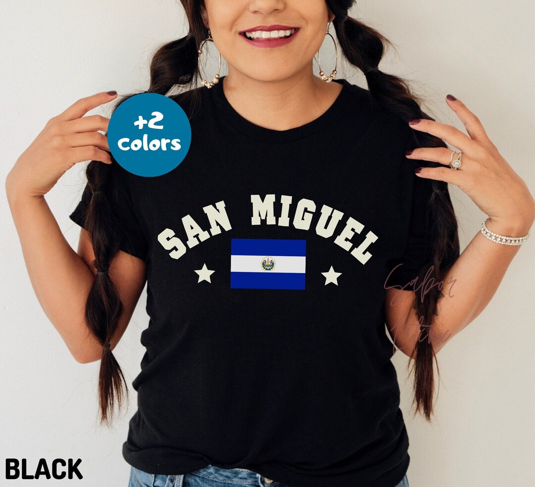 San Miguel Shirt Salvadorean Flag Tee Camisa Orgullo San Miguel Regalo ...