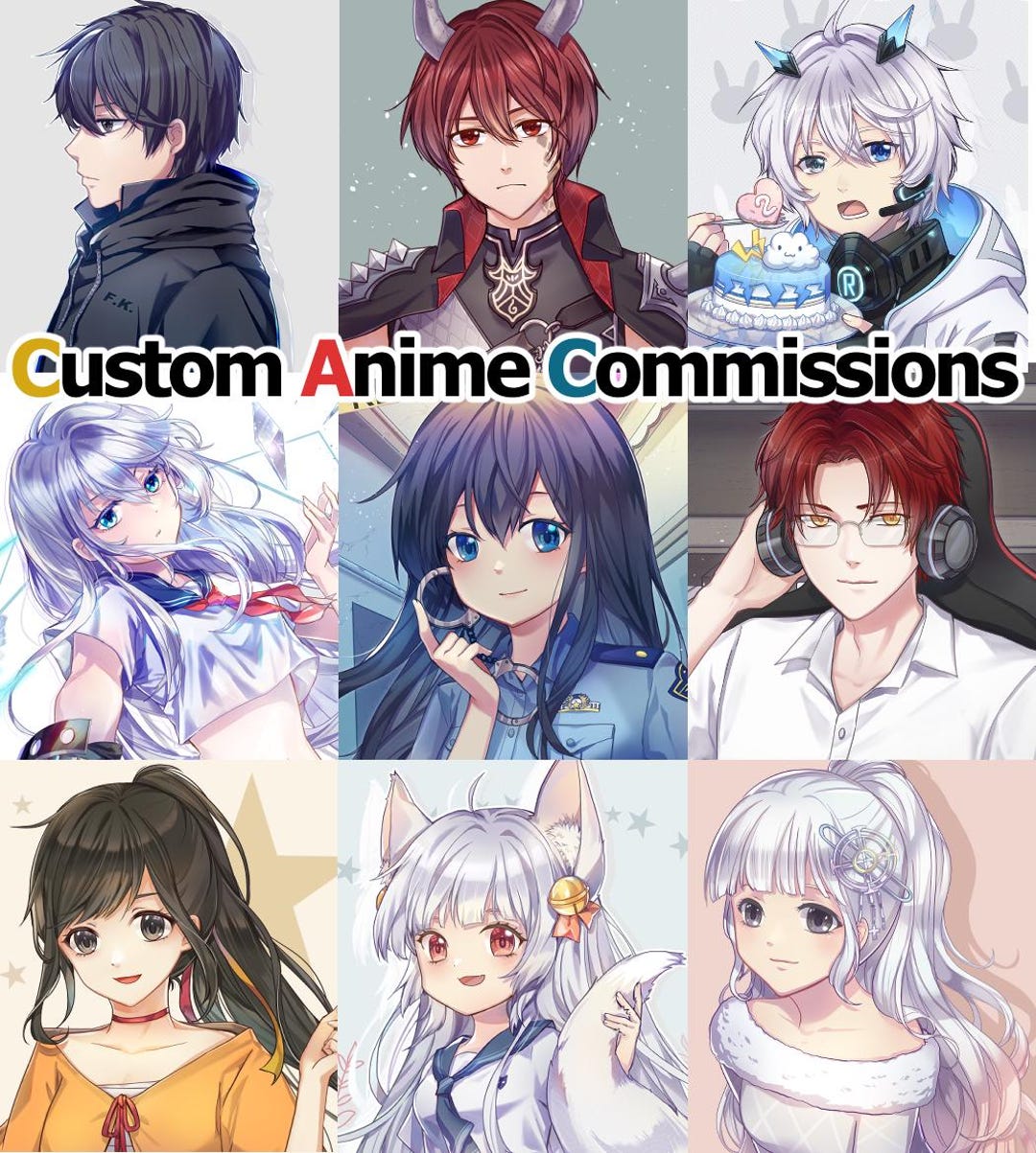 Anime Commission Anime Illustration PFP Anime Twitch Vtuber Youtube ...