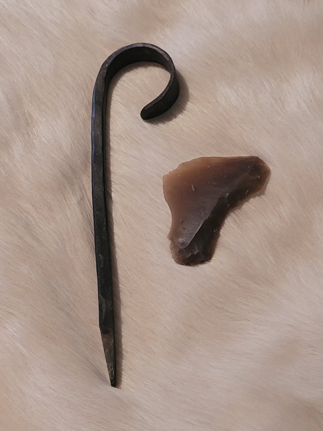 Large Hand Forged Titanium Fire Steel Striker Prybar Tool - Etsy