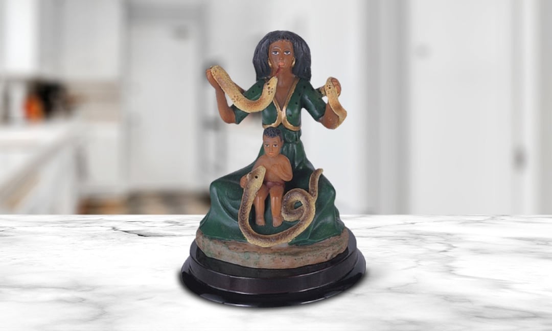 5h Santa Martha the Dominadora Statue Lady Holy Figurine Statue Fantasy ...