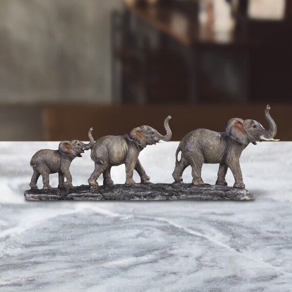 Elephants Walking In A Line