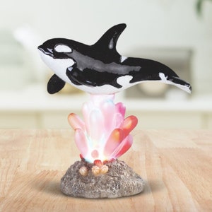 LED Night Light Statue Marine Life Home Decoration Figurine Room/home ...