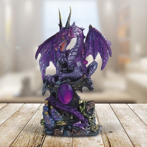 Purple Dragon Statue - Etsy