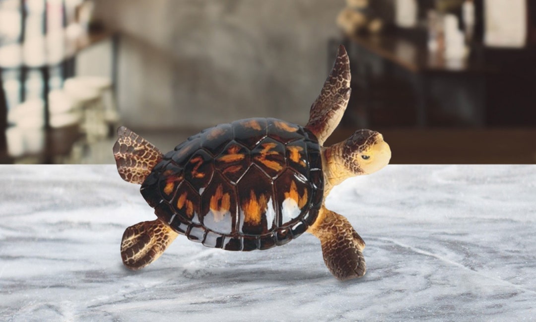 Brown Sea Turtle Statue Marine Life Decoration Figurine 6.5w - Etsy