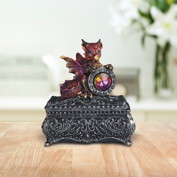 Red Dragon Trinket Box - Etsy