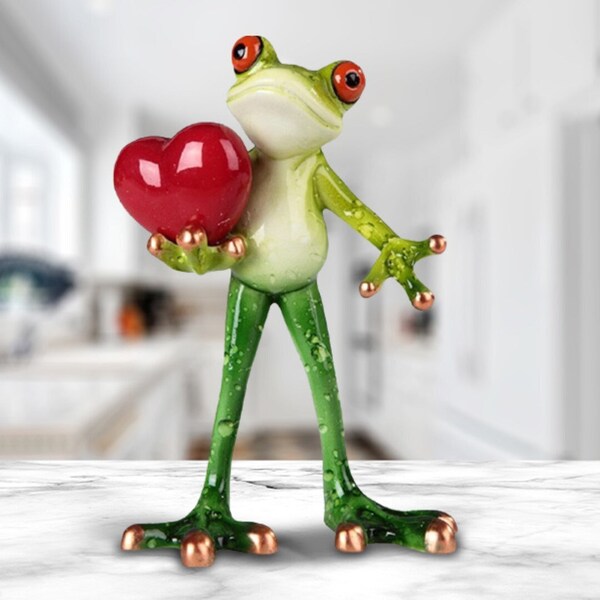 Frog With a Heart - Etsy