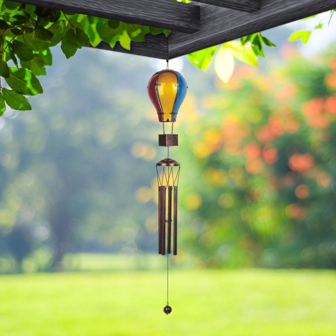 41 Long Color Glass Air Balloon Wind Chime Garden/home Decor New Home ...