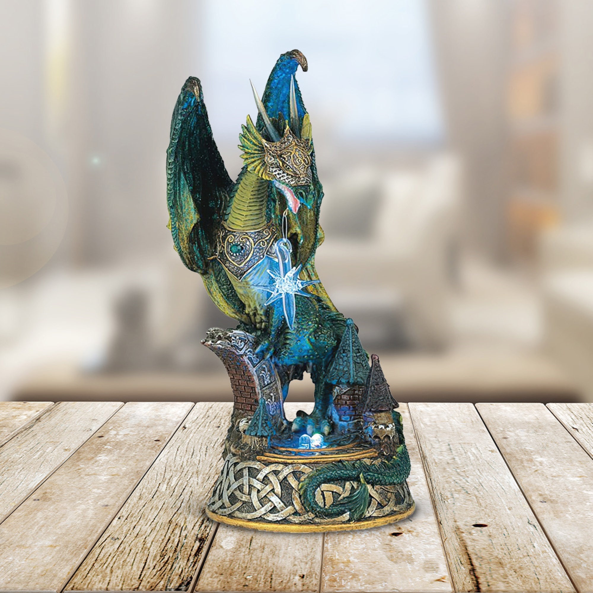 LED Dragon Nigh Light Statue Fantasy Decoration Figurine - Etsy