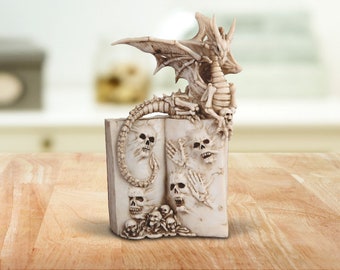Book Dragon Figurine - Etsy
