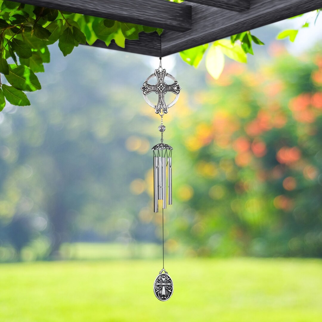 28 Long Pewter Wind Chime Garden Patio Decoration - Etsy
